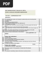 Reading Comprehension - Fever 1793 & An American Plague | PDF