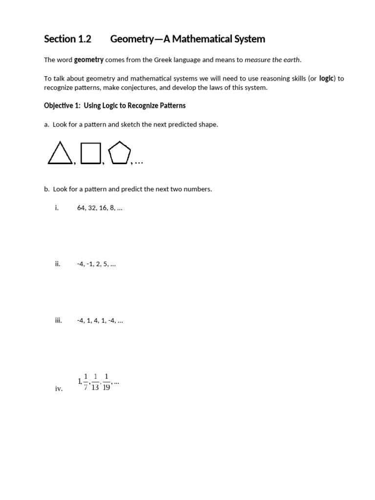 Sec 1.2 Geom | PDF
