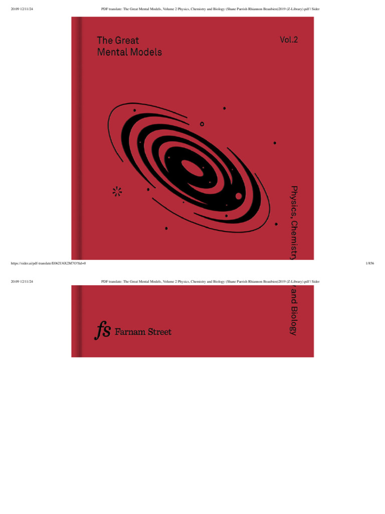PDF Translate - The Great Mental Models, Volume 2 Physics, Chemistry ...