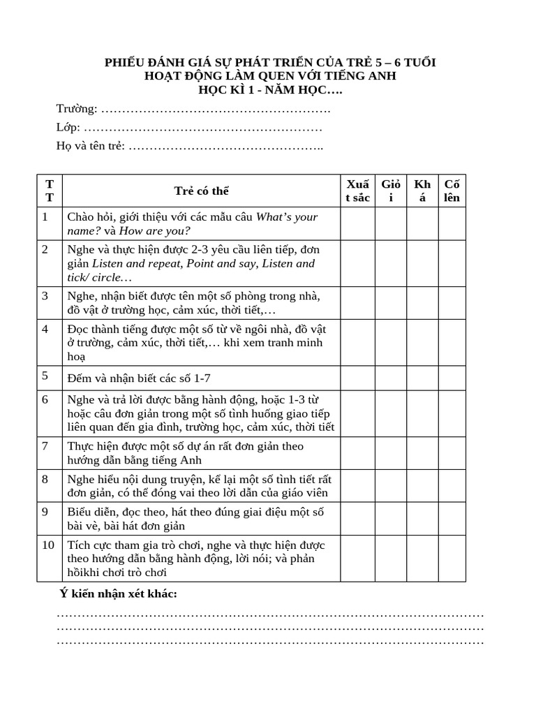 MLF Book 3 - Goi y Danh Gia | PDF