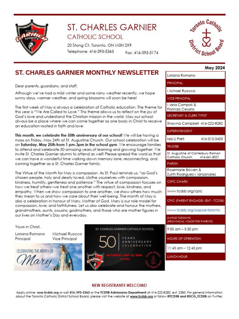 SCG May 2024 Newsletter | PDF | Communication | Speech