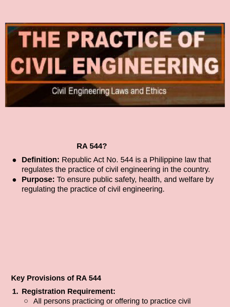 RA 544-T1 | PDF | Engineer | Civil Engineering RA 544-T1 | PDF | Engineer | Civil Engineering
