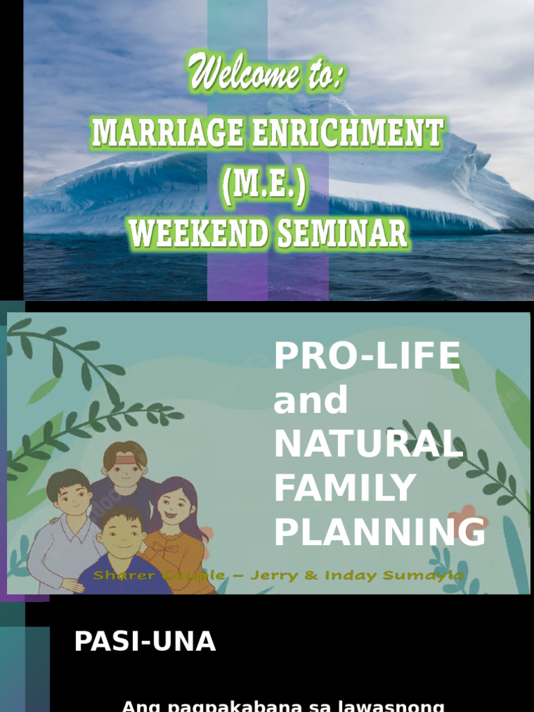 M.E. (P1) Pro-LIFE & NFP-Cebuano Version | PDF