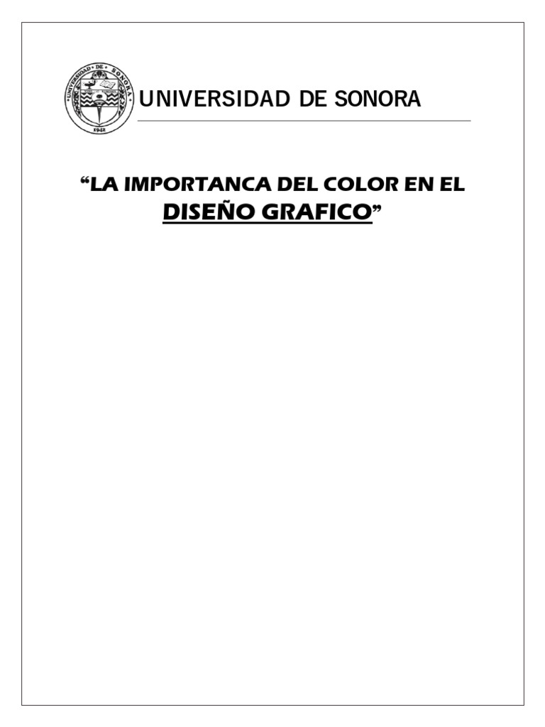 Ensayo La Importancia Del Color en El Diseño Grafico VVN | PDF | Color | Verde