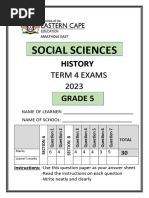 PSW Grade 4 Term 4 Test | PDF | Mosque | Prophets And Messengers In Islam