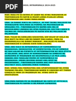 ANG INTRAMS Sanaysay | PDF