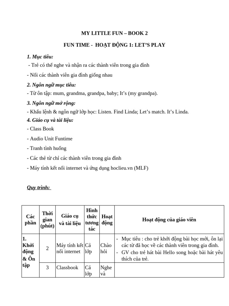 Fun Time 1 | PDF