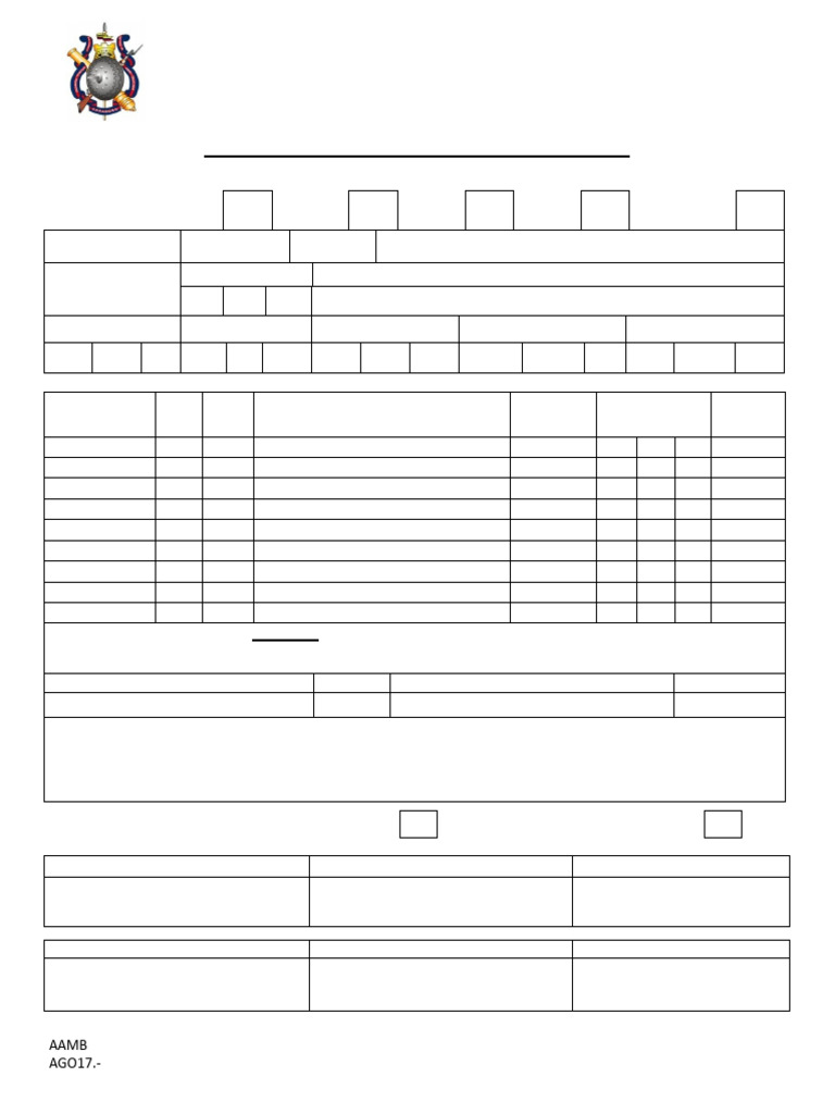 Hoja de Cambio de Situacion Militar | PDF | Militar