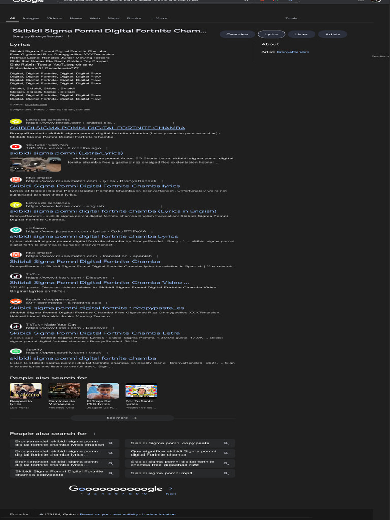 Skibidi Sigma Pomni Digital Fortnite Chamba | PDF