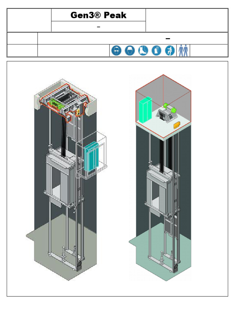 Gen3 Peak Install Manual 2024-09-21 13-06-37 | PDF | Elevator | Manufactured Goods