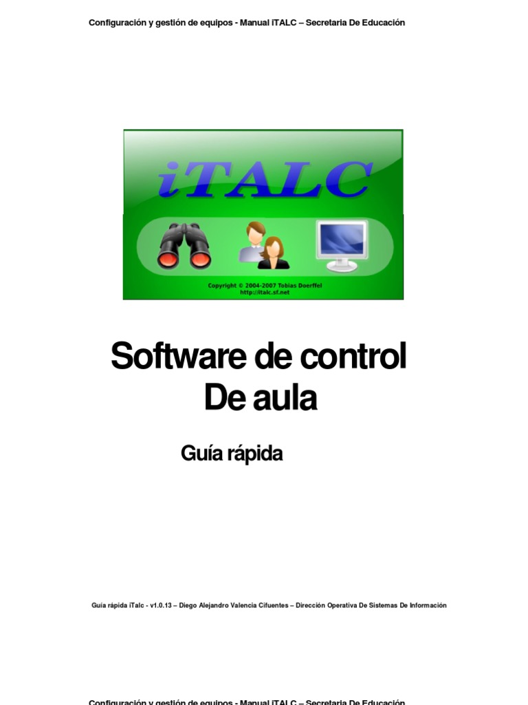 Guía Rápida iTalc: Instalación y Configuración | PDF | Software ...