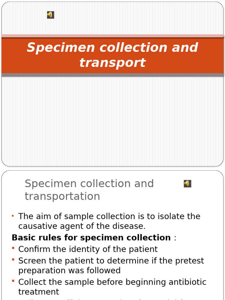 Specimen Collection | PDF | Cerebrospinal Fluid | Vagina