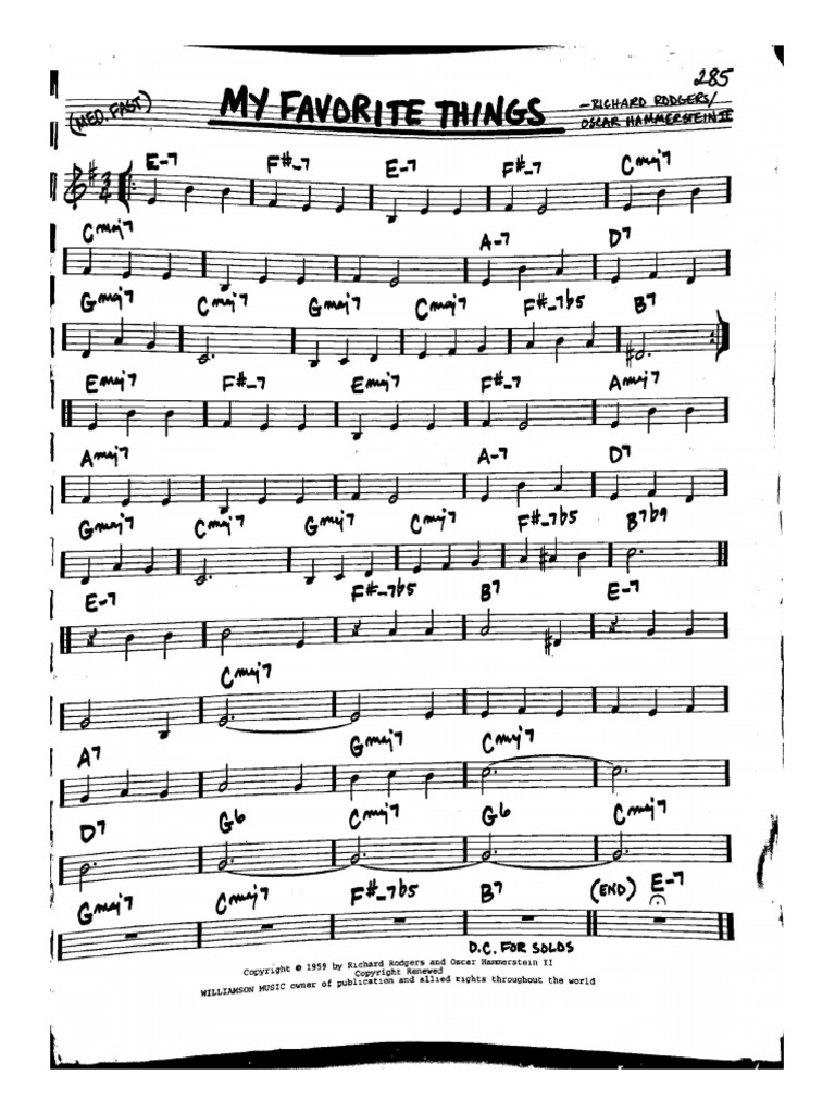 My Favorite Things | PDF