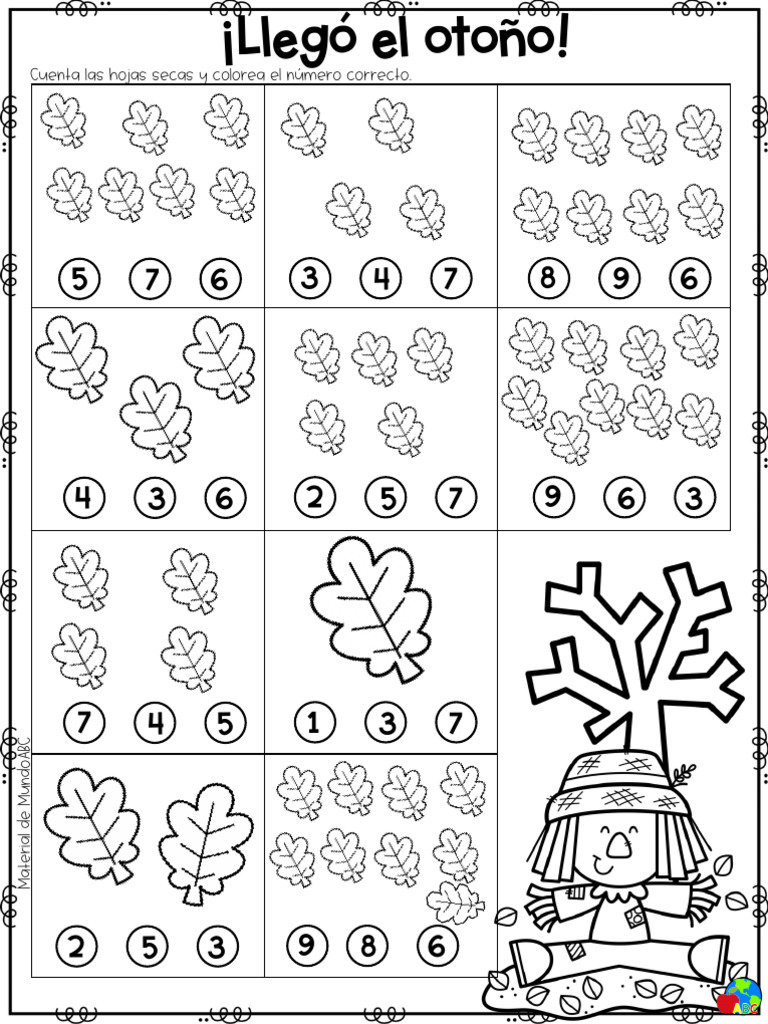 Actividades de Otoño - Conteo y Valor Posicional | PDF