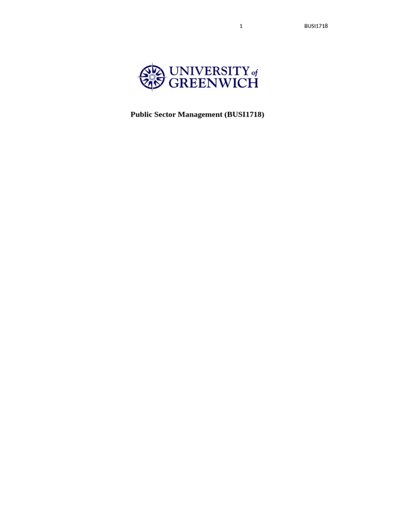 Evolution of Public Sector Management | PDF | Bureaucracy | Identity ...