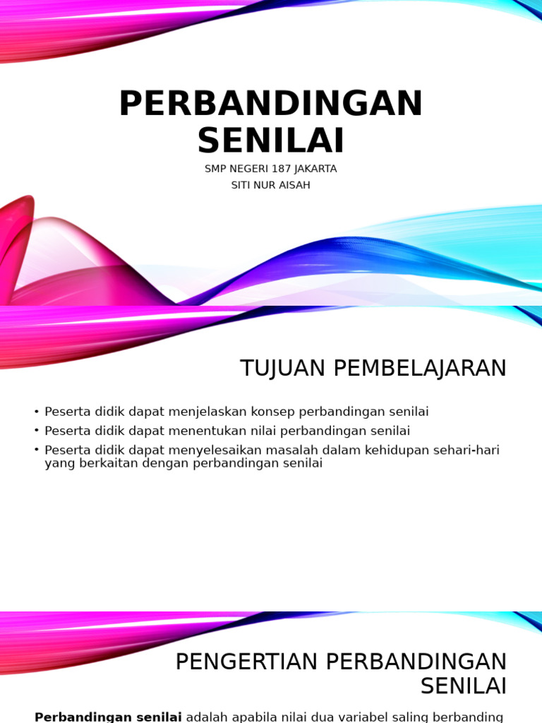 PPT PERBANDINGAN SENILAI | PDF