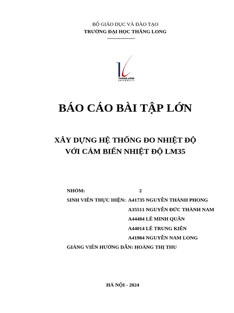 N03.T2 BTL BaoCao Final | PDF