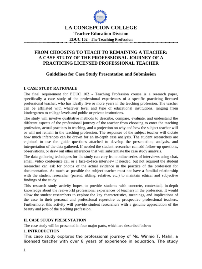 CASE-STUDY-SADIA | PDF | Teachers | Motivation