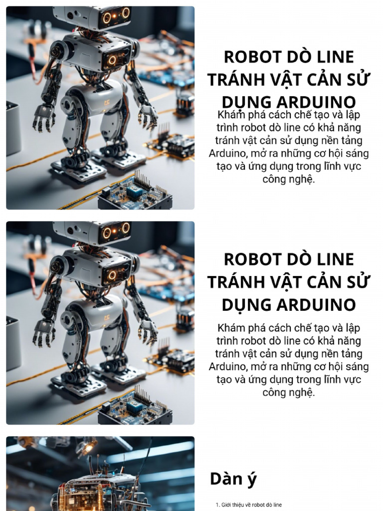 Robot Dò Line Tránh Vật Cản Sử Dụng Arduino (1) | PDF