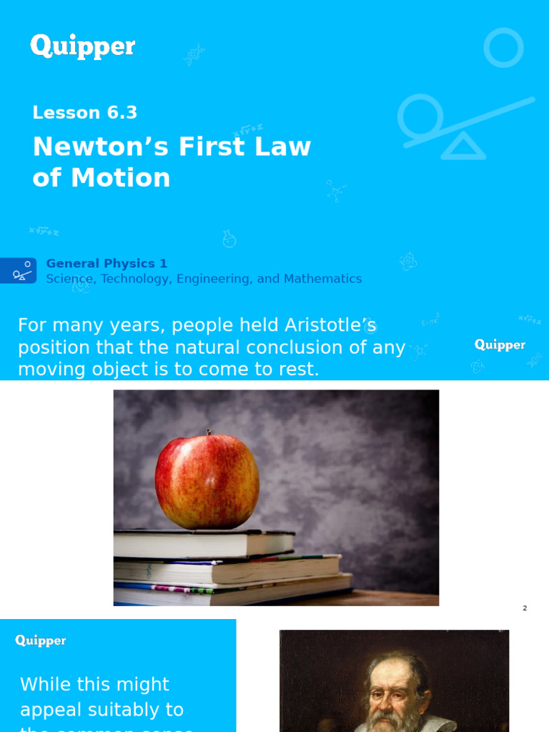 Newtons 1ST Law of Motion | PDF | Force | Newton's Laws Of Motion