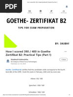 Goethe B2 Exam Preparation Final | PDF | Career & Growth | Language Arts & Discipline