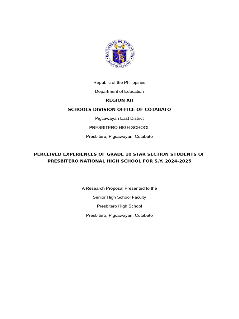 Front-Matter PHS - Docx 20241202 201030 0000 | PDF | Qualitative Research | Teachers