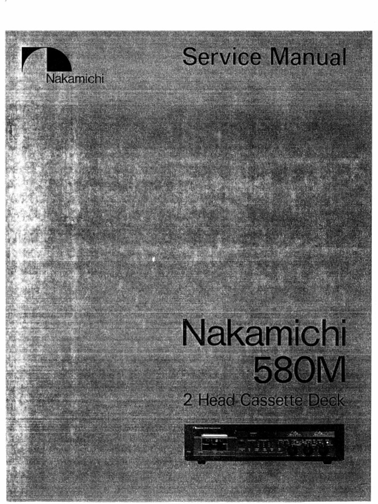 Hfe Nakamichi 580m Service en | PDF