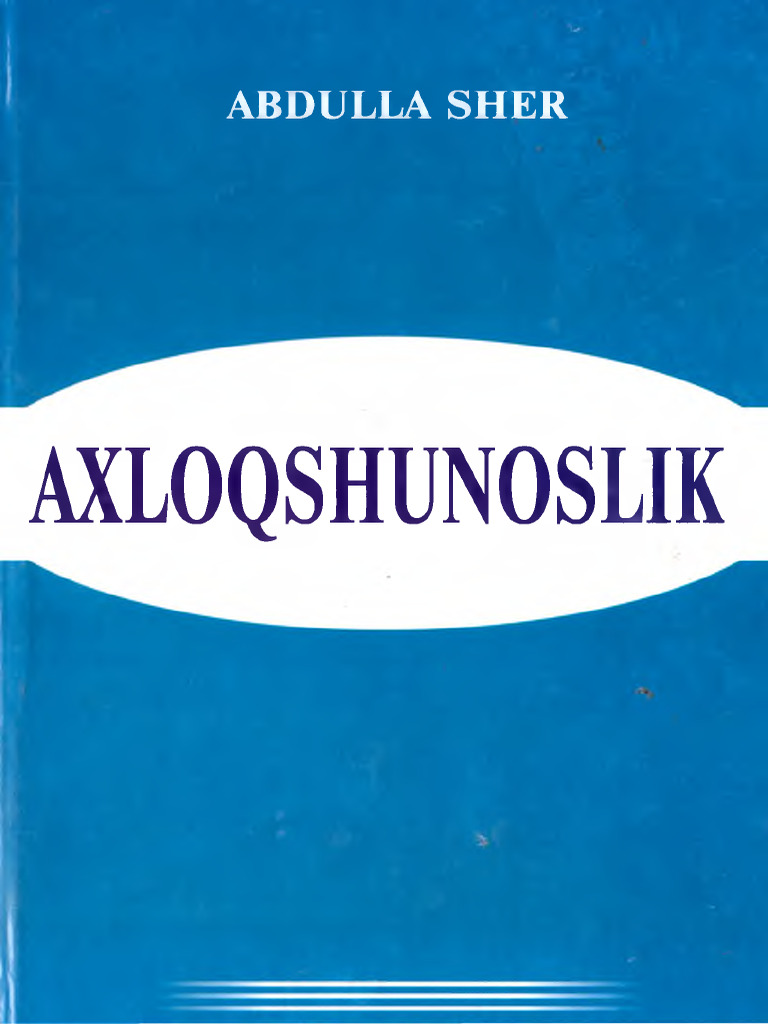 NamDU ARM 9429 Axloqshunoslik | PDF