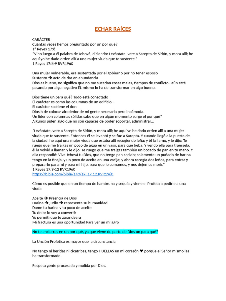 Echar Raíces - Pr. Edwin Bernal 17-18-05-2024 | PDF | Dios | Cristo (título)