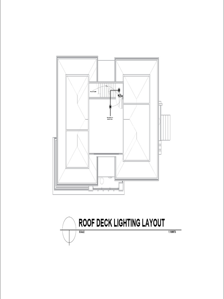 Roof Deck Lighting Layout: To 2ND Floor | PDF