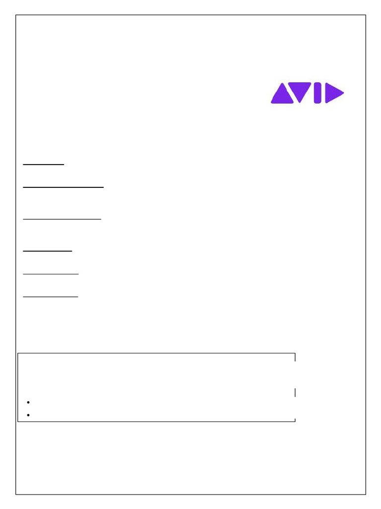 UNIT 5 WORKING WITH AVID XPRESS DV 4 | PDF | Computer File | Metadata