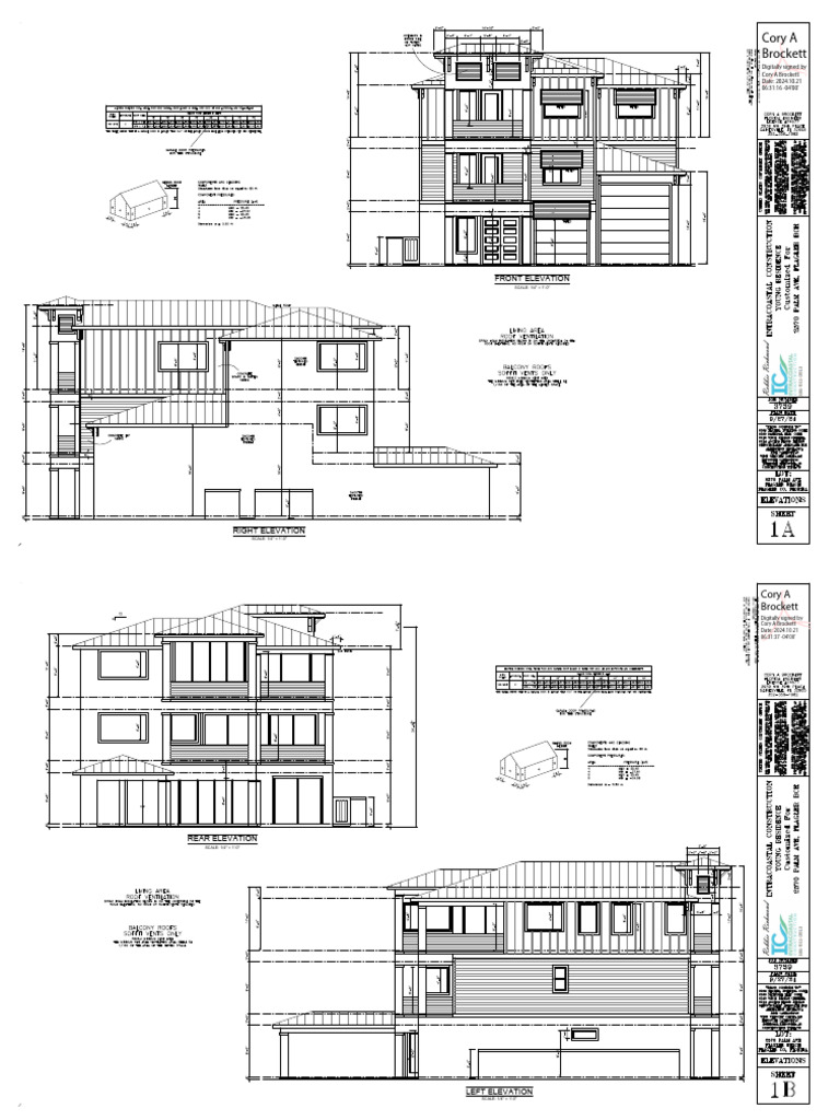 Architectural Elevation and Floor Plans | PDF | Buildings And ...