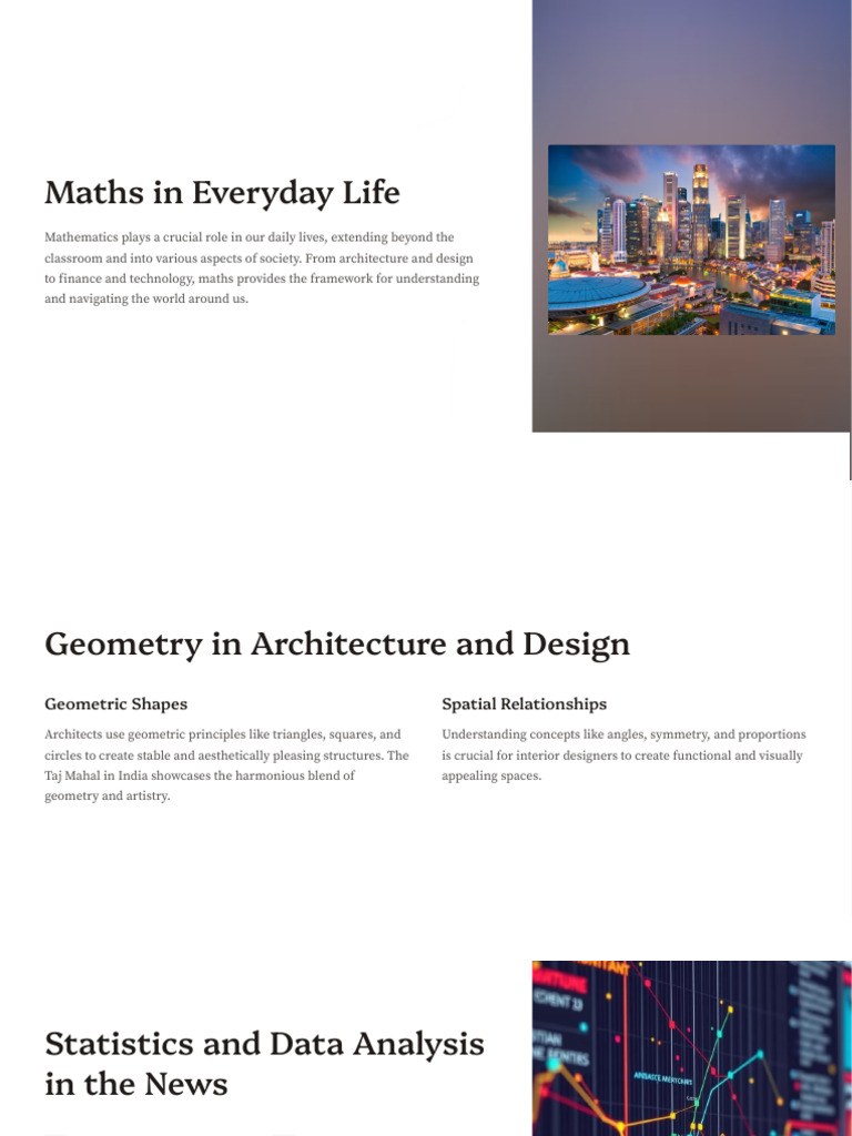 Maths in Everyday Life | PDF | Mathematics | Geometry