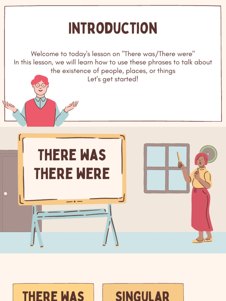There Was There Were Presentation | PDF | Plural | Grammatical Number