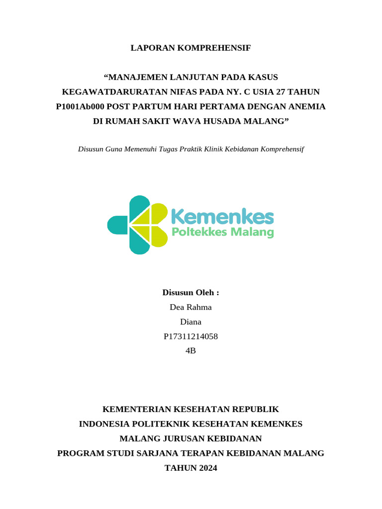 LK PNC - Anemia | PDF