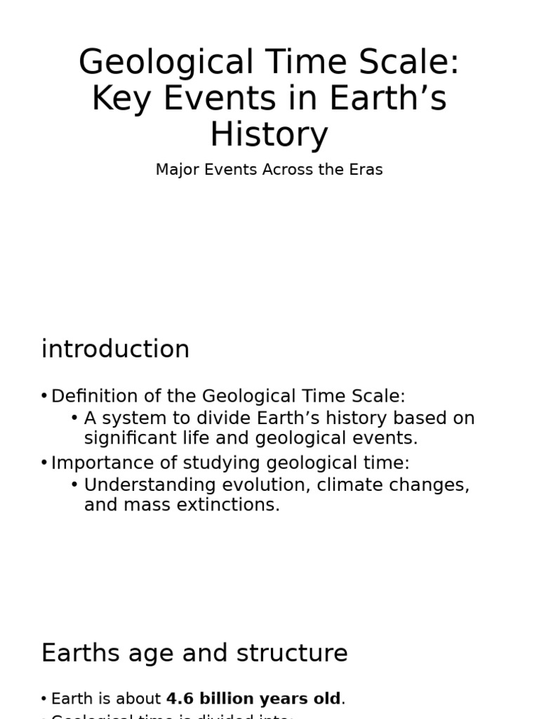Presentation | PDF | Geologic Time Scale | Earth Sciences