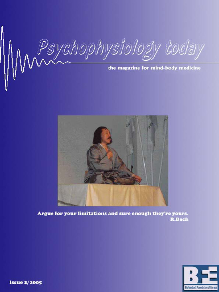Psychophysiology Today - Volume 1 - Issue 2 (2005) | PDF | Psychotherapy | Psychology