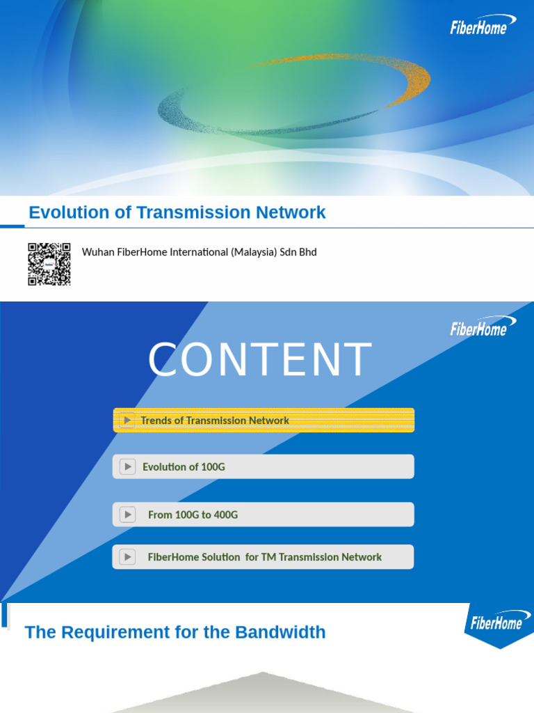 Transmission Network Evolution: 100G to 400G | PDF | Fiber Optic ...