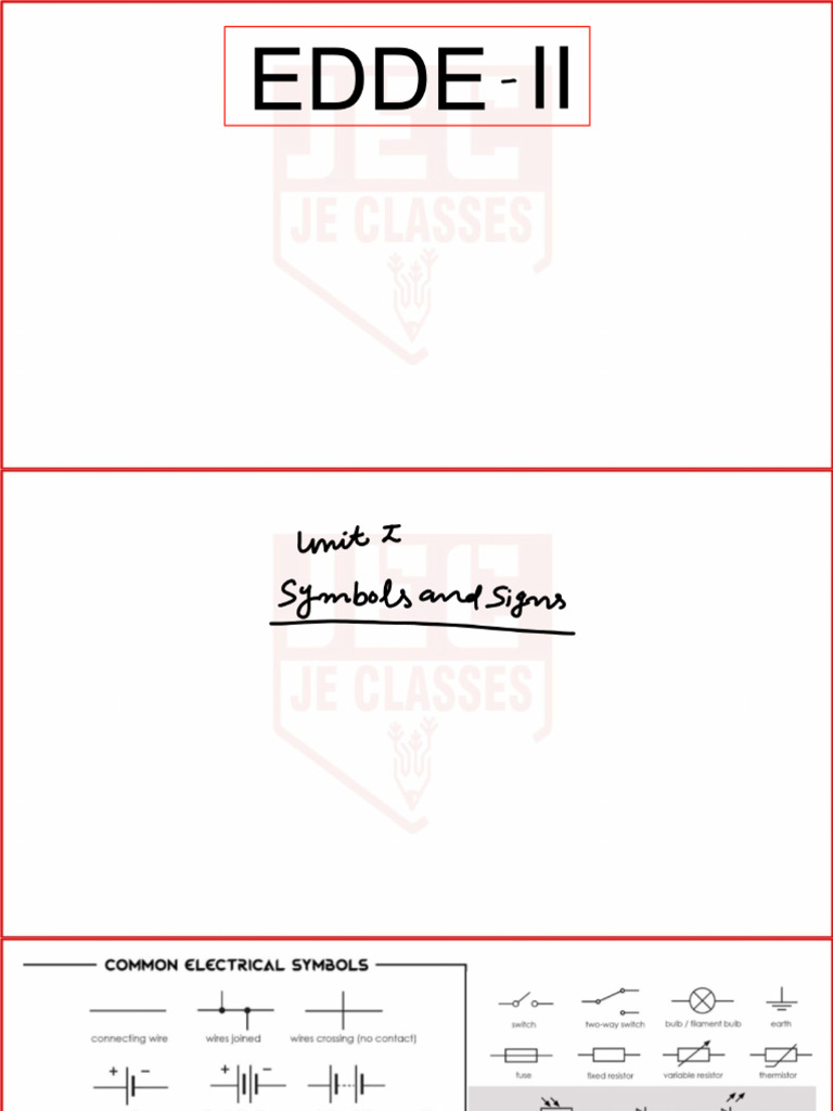 EDDE-II Marathon CLASS 2023 EEE Branch | PDF
