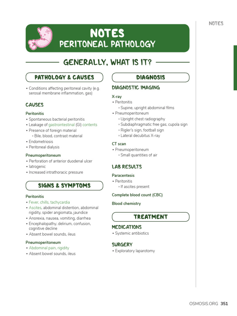 Peritoneal Pathology | PDF | Medical Specialties | Clinical Medicine
