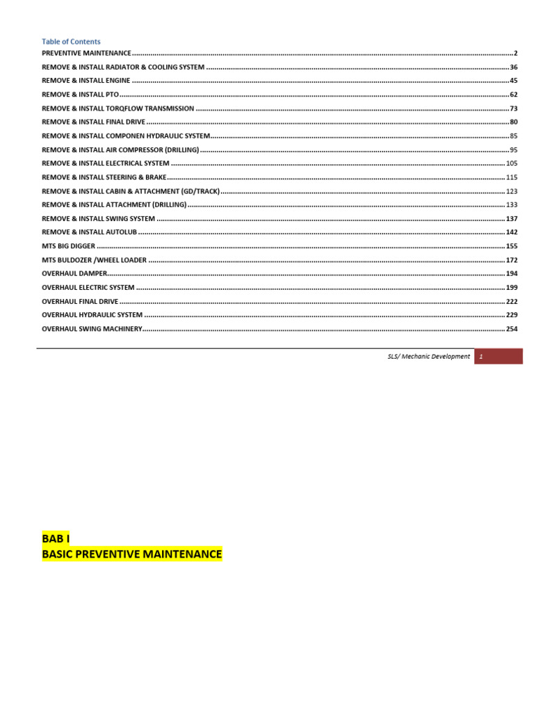 Self Learning Handbook Mekanik | PDF