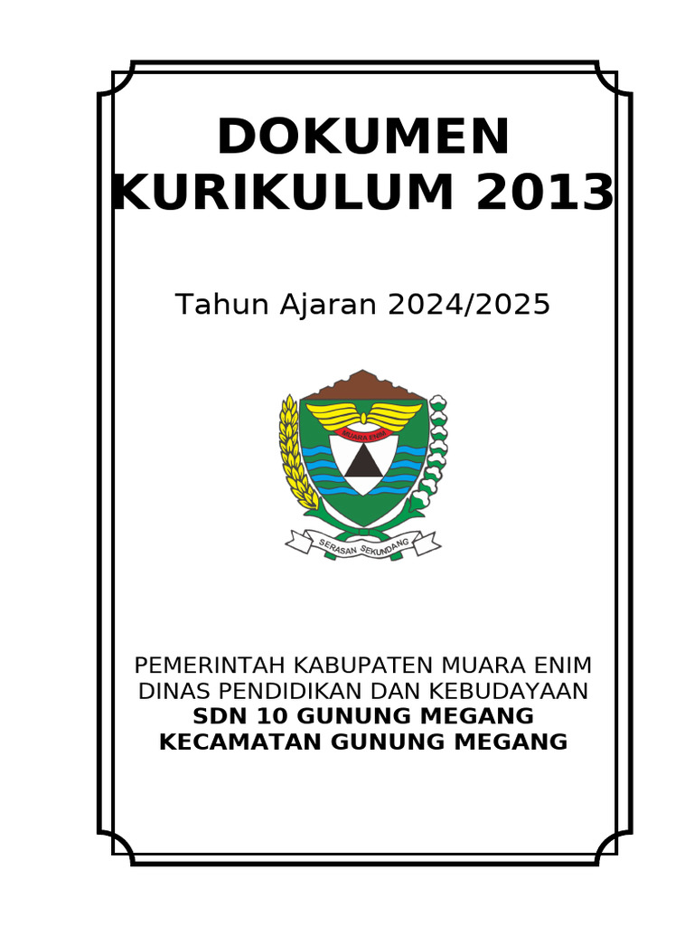 Kurikulum K13 2024 | PDF