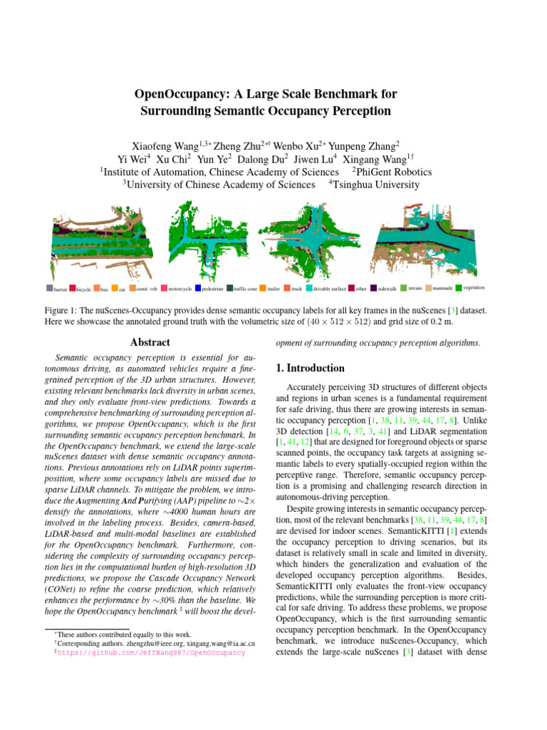 OpenOccupancy: A Large Scale Benchmark For Surrounding Semantic ...