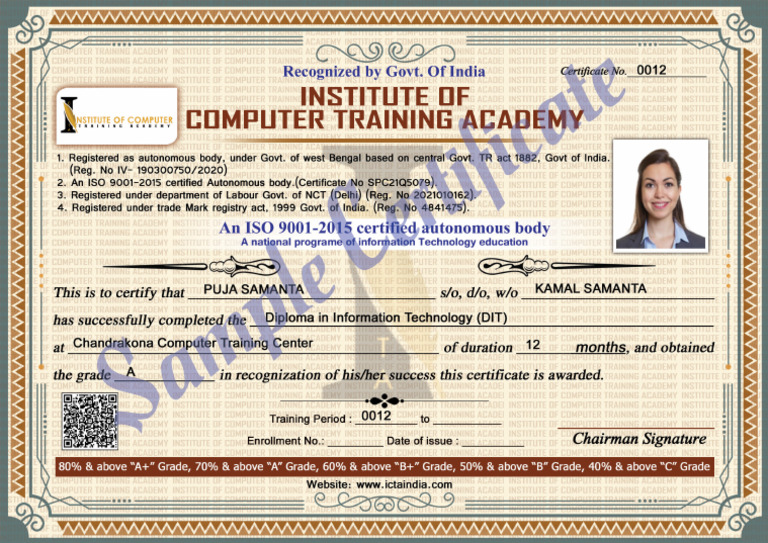 sample certificate | PDF