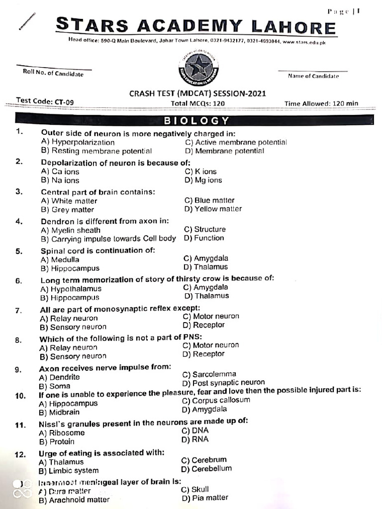 CTS (TEST NO.9) | PDF