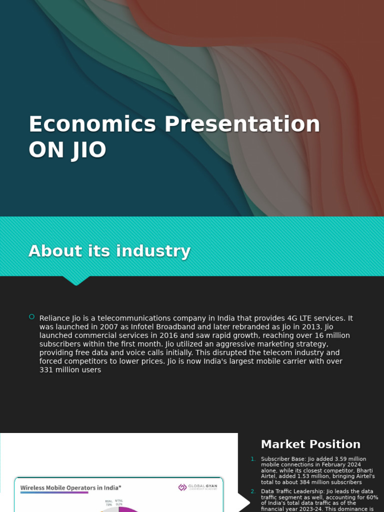 Economics Presentation On JIO | PDF | Profit (Economics) | Economies