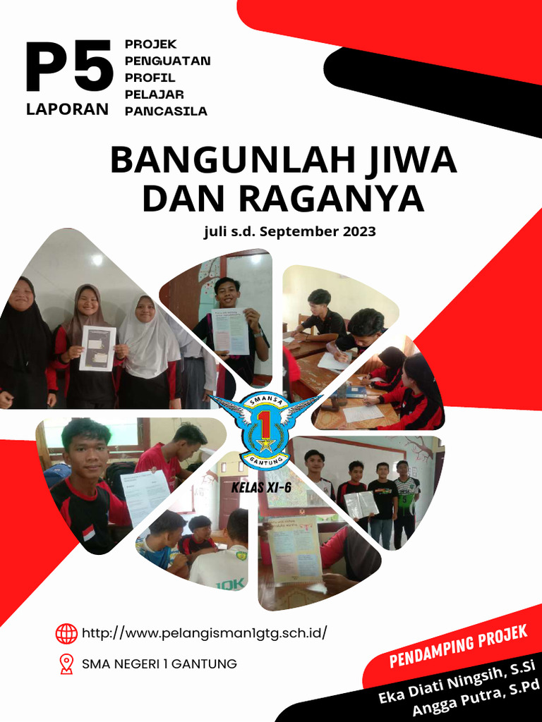 Laporan P5 Bangunlah Jiwa Dan Raganya-SMAN1Gantung-XI.6 _compressed | PDF