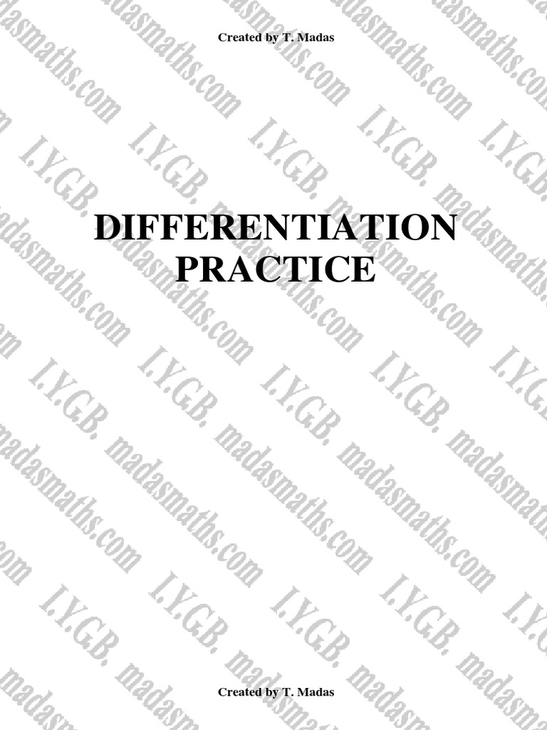 differentiation_practice_i-1-20 (2) | PDF | Subtraction | Differential Calculus