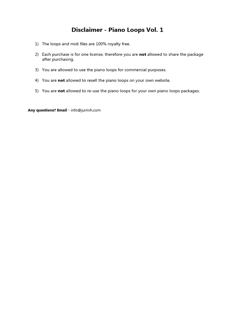 Disclaimer | PDF