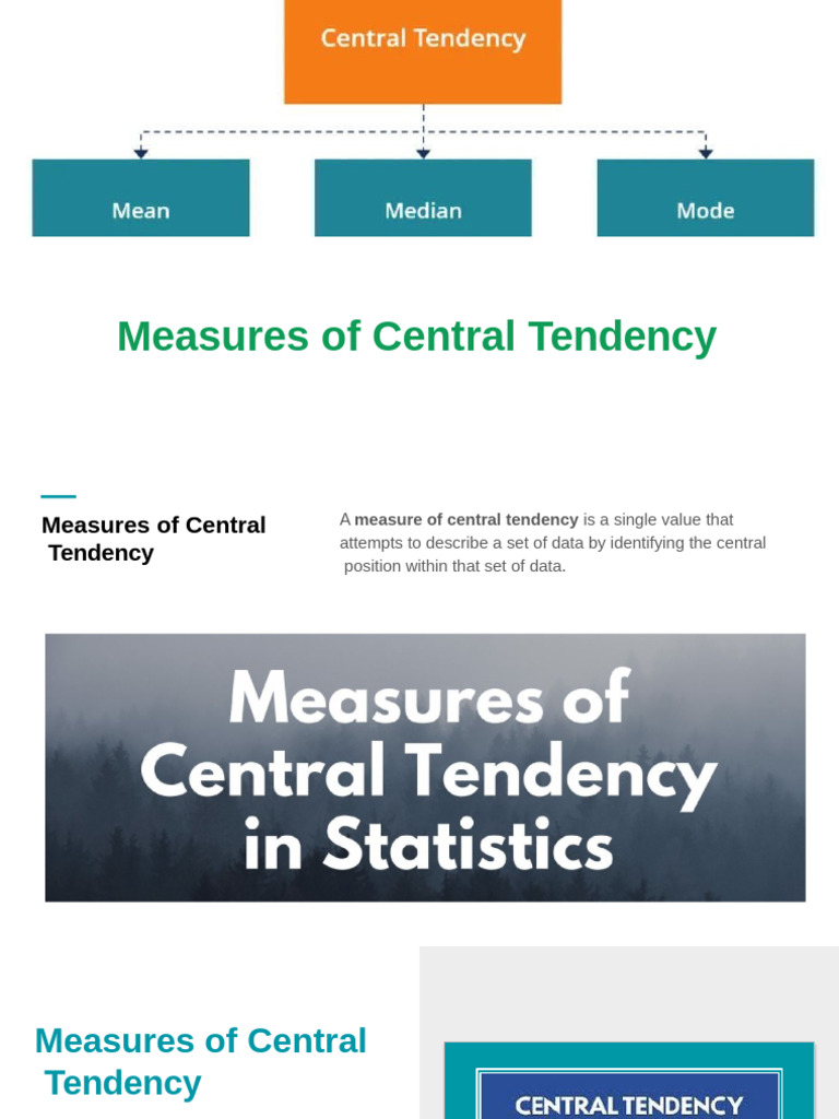 Lecture-4 measures of central tendency | PDF | Mean | Mode (Statistics)